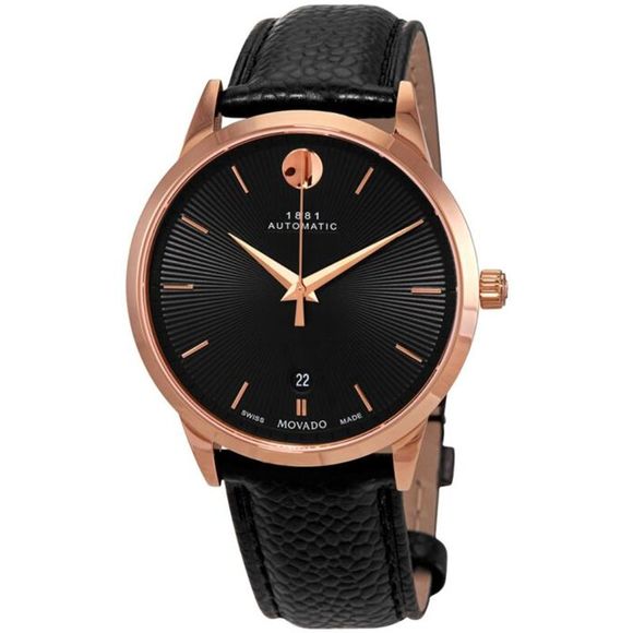 Movado | Accessories | Movado Mens Classic Black Dial Watch 67457 ...
